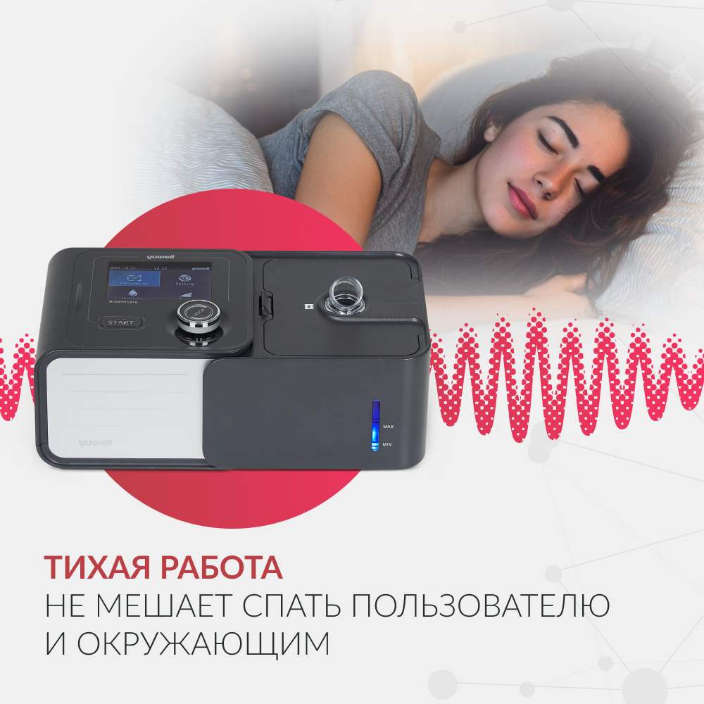 Аппарат для дыхательной терапии Yuwell YH-580 (CPAP/APAP)